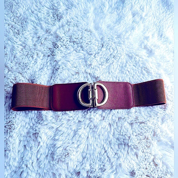 Accessories | Designer Inspired Belt W Gold Clasp Detail Nuetral Rust ...